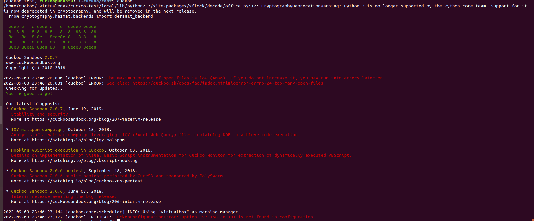 Cuckoo web analysis is in pending state · Issue #3 · archanchoudhury ...