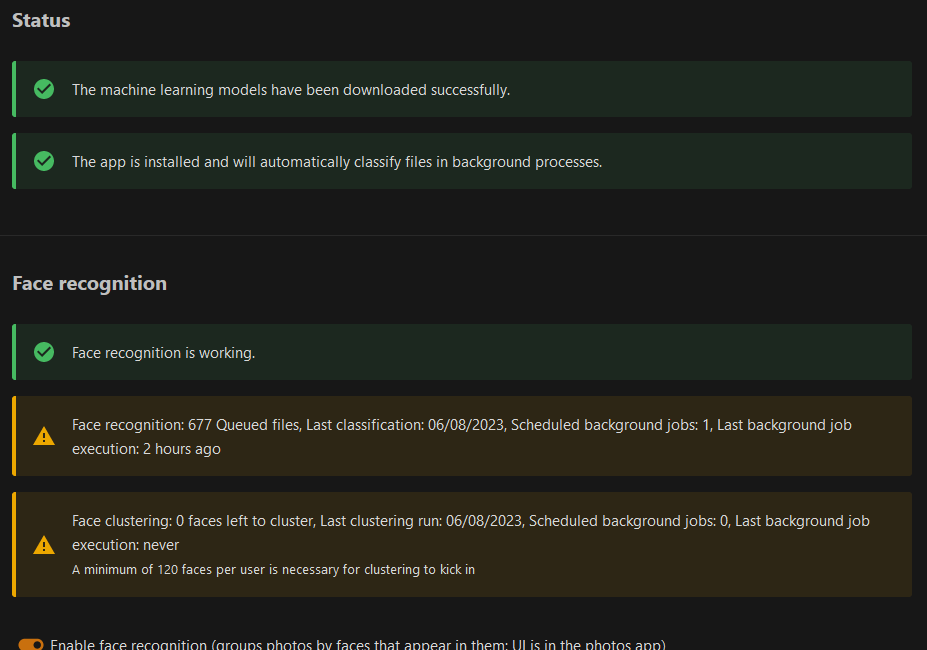 Face recognition blocked for 1 month · Issue #967 · nextcloud/recognize · GitHub