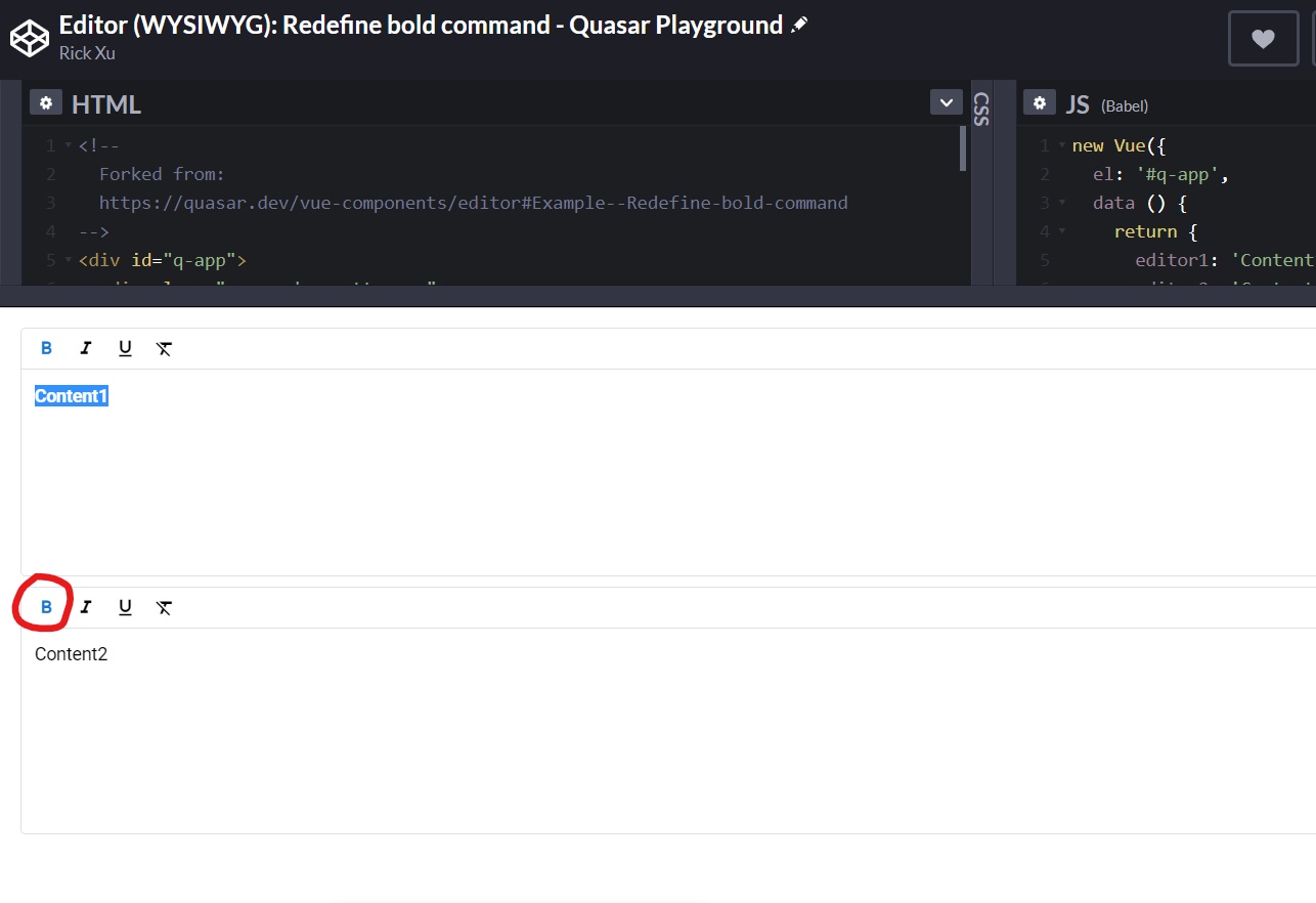 Icons are activating/deactivating synchronously when having multiple QEditors with :toolbar ...