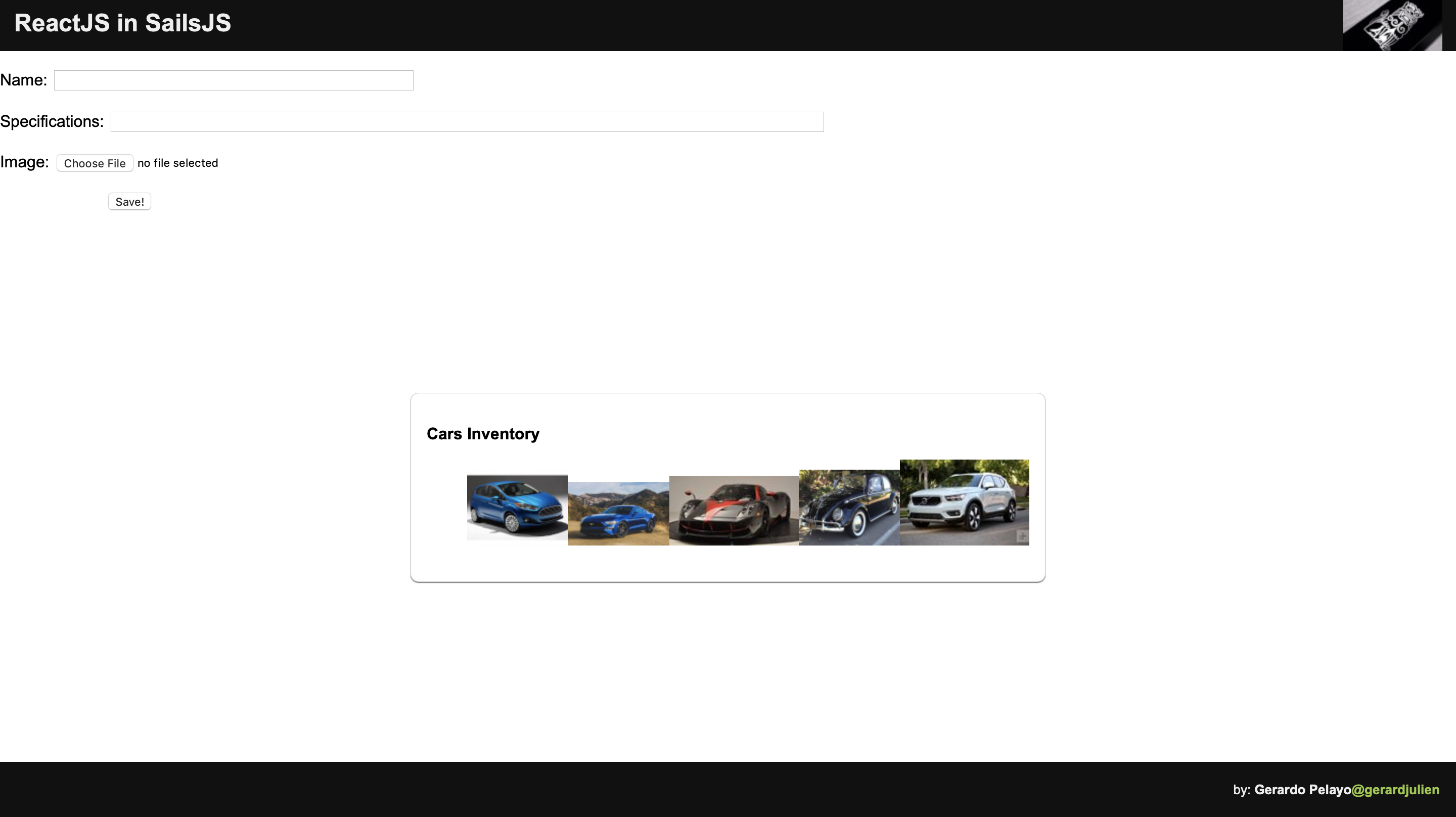 GitHub - gerardojulien/ReactJSinSailsJS: React and Sails Project