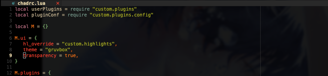 transparency mode bufferline bg not transparency · Issue #894 · NvChad/NvChad · GitHub