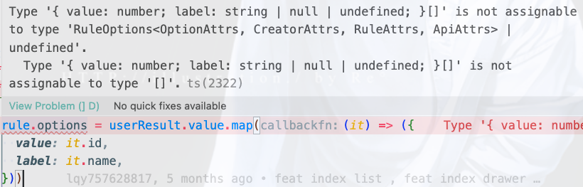 types: rule.options 类型无法赋值{value: number, label: string}[] 类型的值 · Issue #497 · xaboy/form-create ...