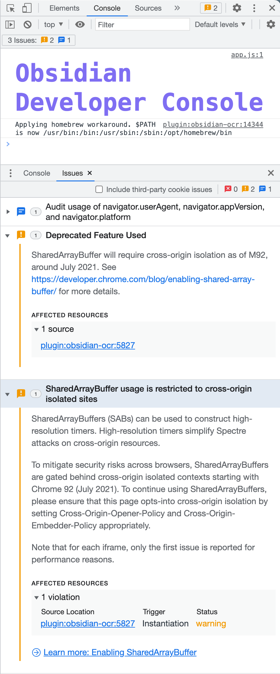 Grey screen of death after installing dependencies · Issue #24 · MohrJonas/obsidian-ocr · GitHub