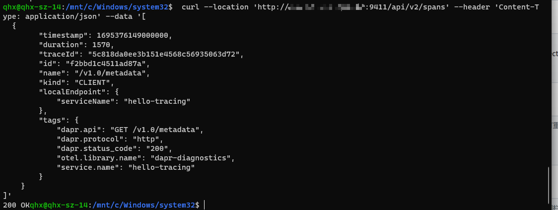 [Bug] zipkin http interface, successful processing should return 202 status code instead of 200 ...