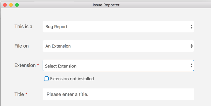 Extension bug reporter not working · Issue #66063 · microsoft/vscode ...