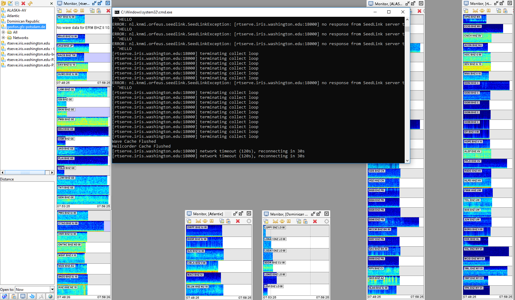 Seismogram Stream break using Seedlink Server as datasource · Issue #131 · usgs/swarm · GitHub