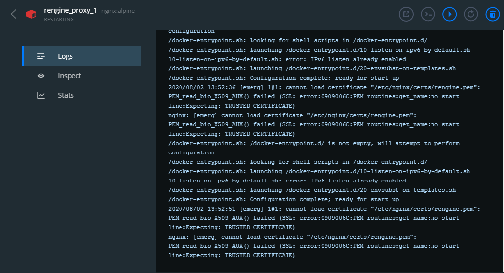 Nginx proxy Keep Restaring · Issue #198 · yogeshojha/rengine · GitHub
