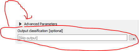 QgsProcessingParameterRasterDestination flagged as "advanced" is not showing up under the ...