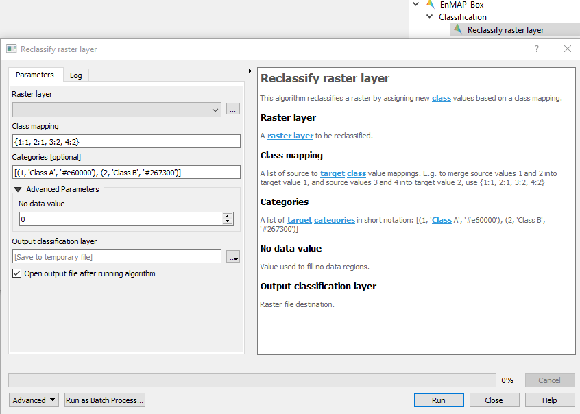 reimplement Reclassify app and algorithm · Issue #15 · EnMAP-Box/enmap-box · GitHub