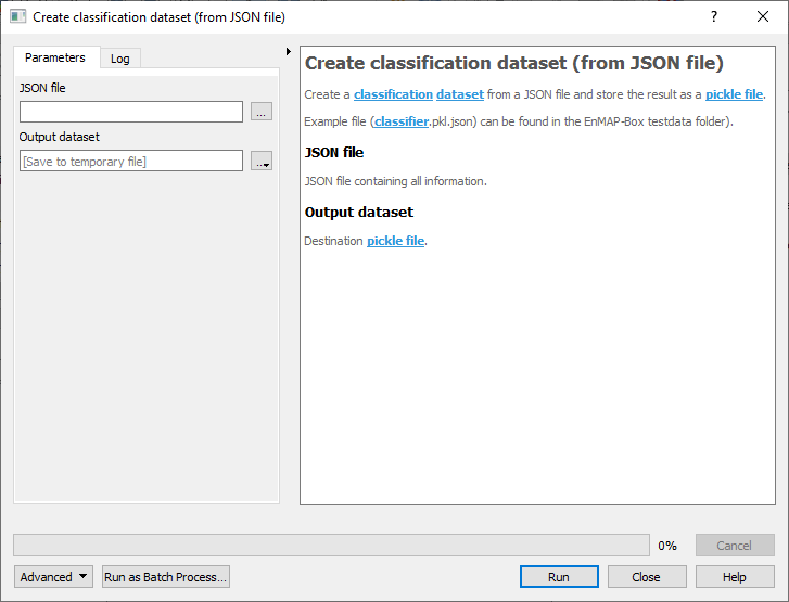 allow human-readable JSON version of the PKL dataset · Issue #21 · EnMAP-Box/enmap-box · GitHub