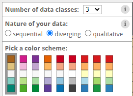 [Bivariate Color Raster Renderer app] add support for diverging color schemes · Issue #78 ...