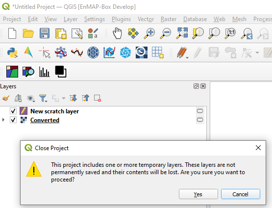 [Data Views panel] better handling of temporary outputs · Issue #163 · EnMAP-Box/enmap-box · GitHub