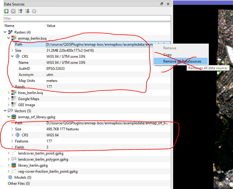 Data Sources Panel Hide Some Of The Remove Options · Issue 165 · Enmap Boxenmap Box · Github 