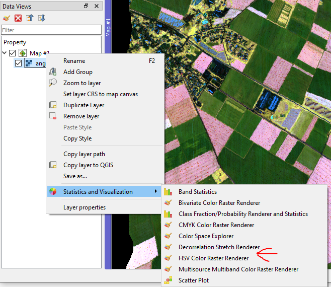 Enhanced Multiband Color Renderer Add Shortcut To The Layer Context Menu Inside The Data Views