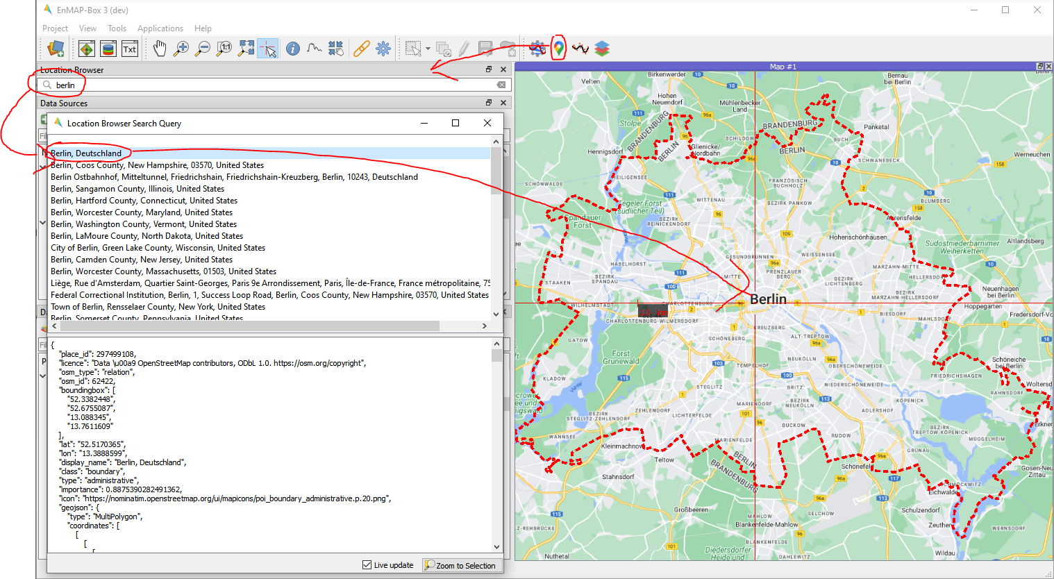 Implement a Location Browser [EO4Q] app · Issue #200 · EnMAP-Box/enmap-box · GitHub