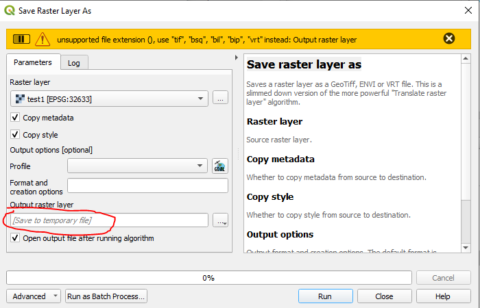 [Save raster layer as] error when saving to temp-file · Issue #310 · EnMAP-Box/enmap-box · GitHub