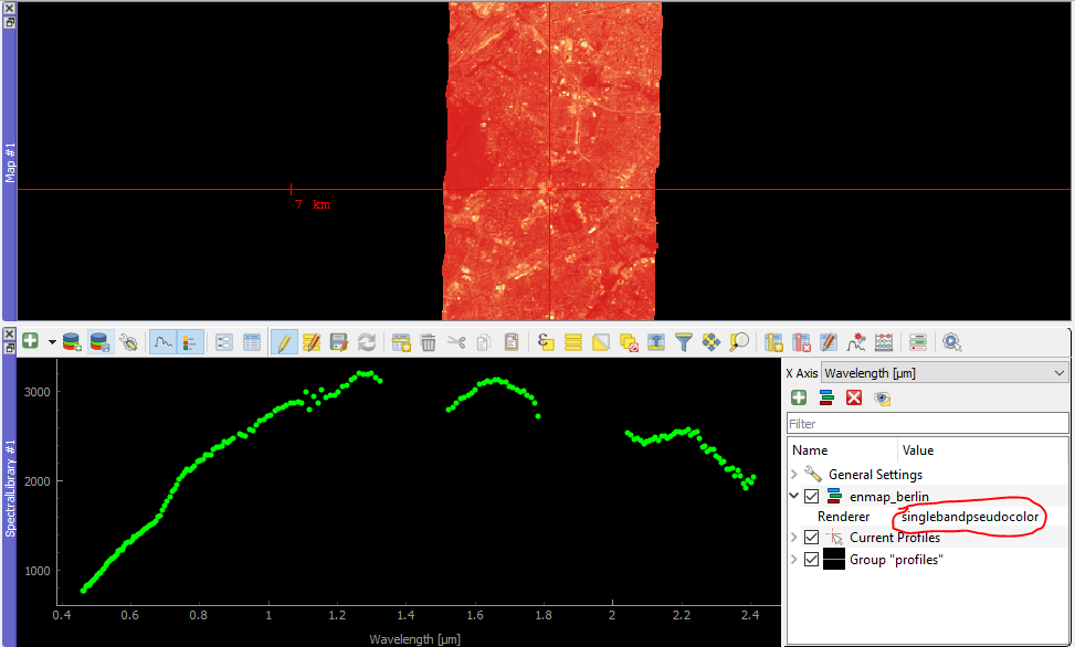 [Spectral View] raster layer renderer bar not shown for SingleBandPseudocolor renderer · Issue ...