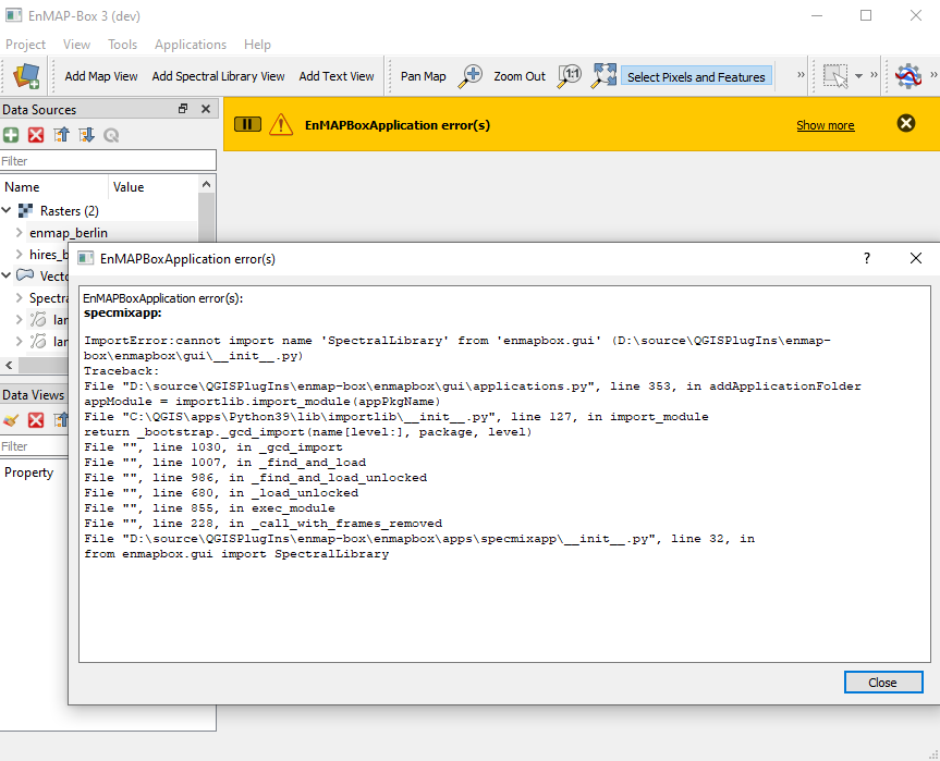 [SpecMixApp] is broken · Issue #426 · EnMAP-Box/enmap-box · GitHub