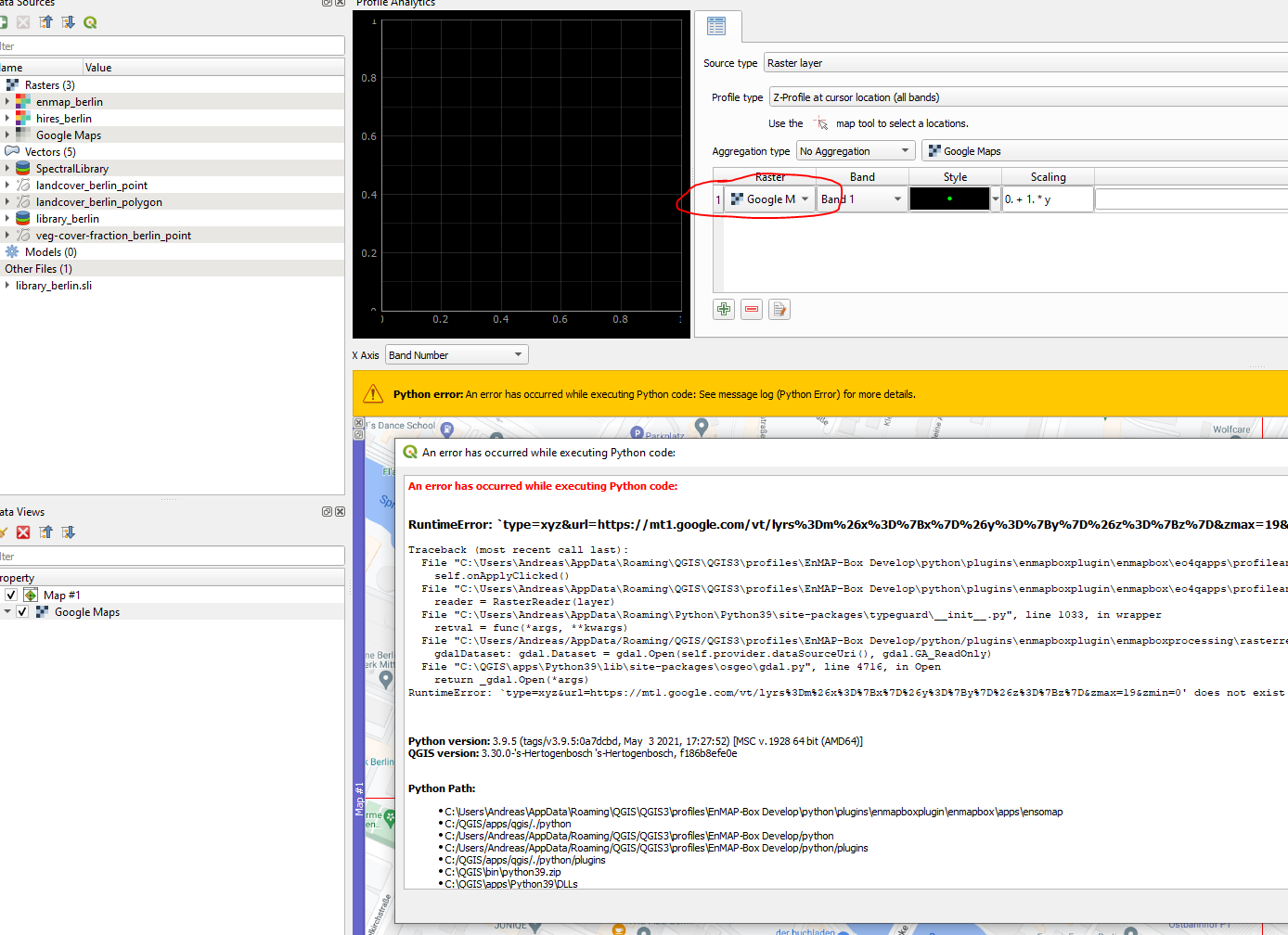 [Profile Analytics] ignore or handle WMS layers properly · Issue #443 · EnMAP-Box/enmap-box · GitHub