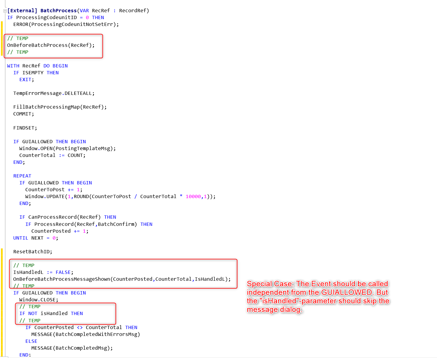 [Event Request] COD1380 BatchProcess · Issue #2509 · microsoft/ALAppExtensions · GitHub