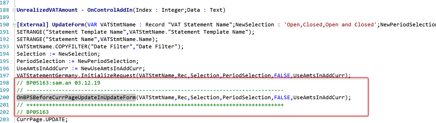 PAG475 - OnBPSBeforeCurrPageUpdateInUpdateForm · Issue #5302 · microsoft/ALAppExtensions · GitHub