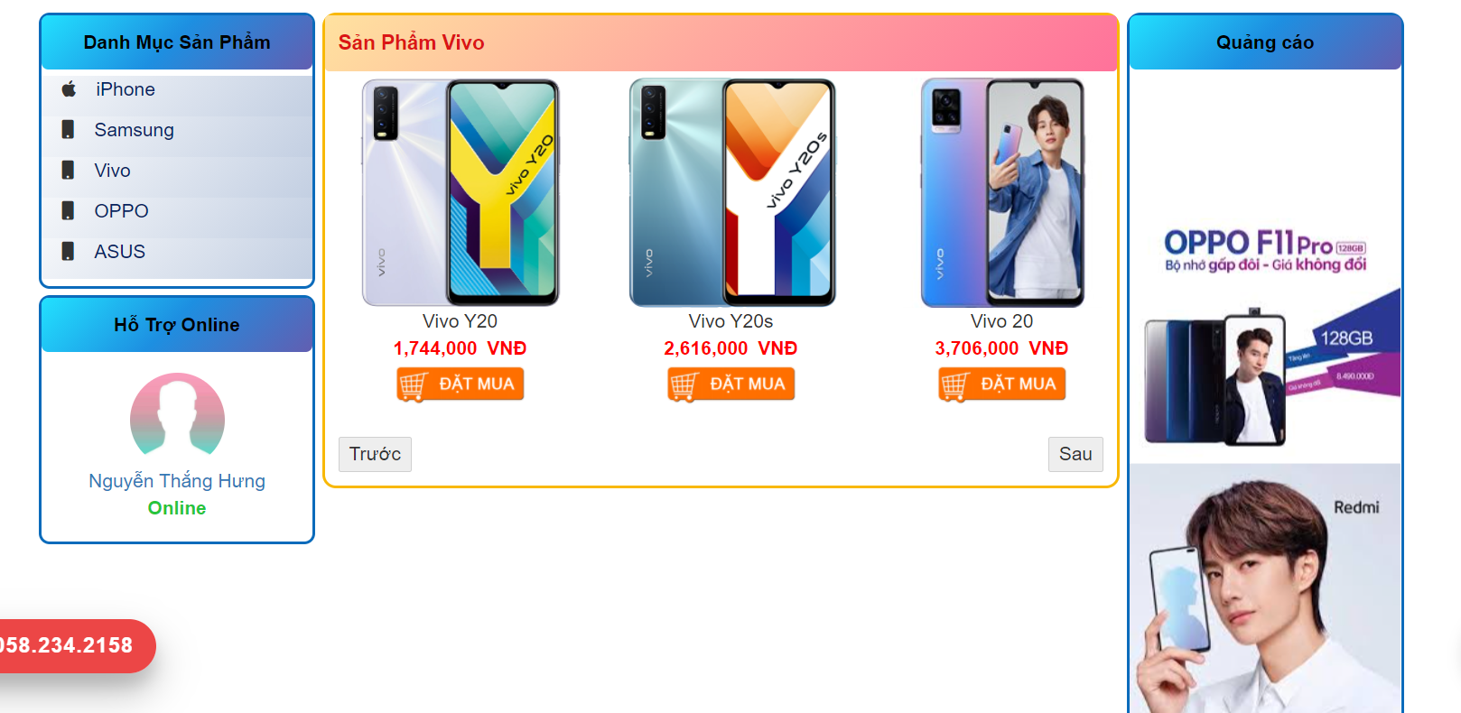 GitHub - thanghung/WebPhone: Trang web bán hàng