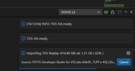 VS Code não importa arquivo TOTVS Replay · Issue #1013 · totvs/tds-vscode · GitHub
