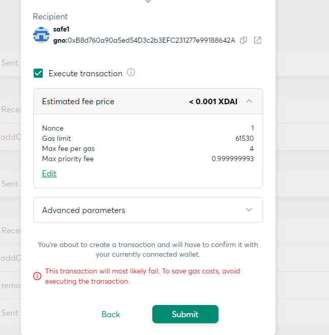 Gnosis chain - Gas limit estimation not high enough · Issue #3510 · 5afe/safe-react · GitHub