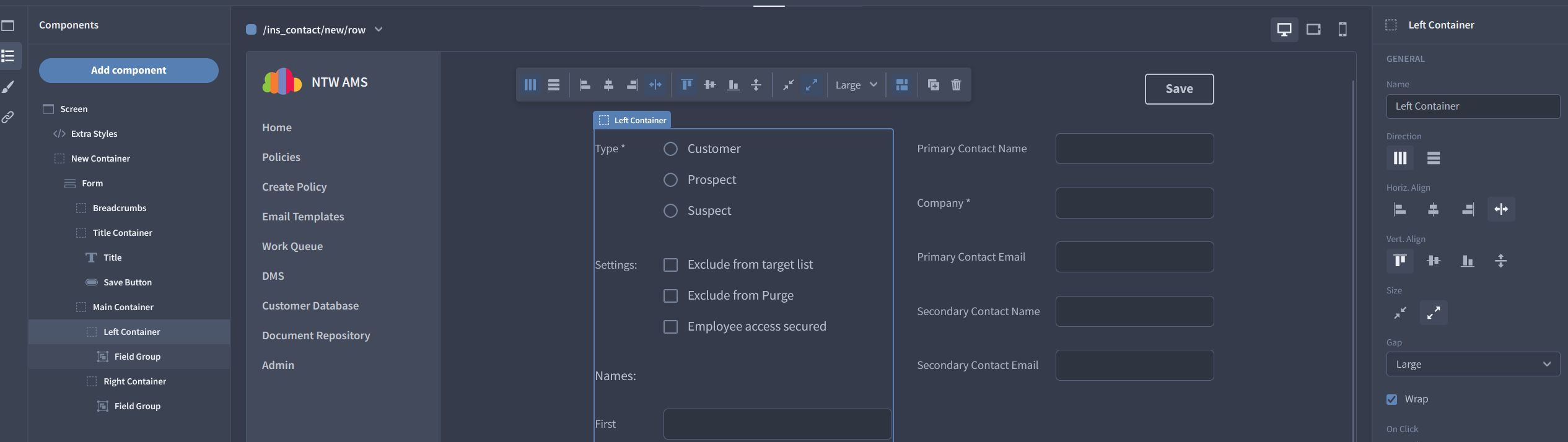 How to make a 2-Column Form Responsive for Mobile? · Budibase budibase ...