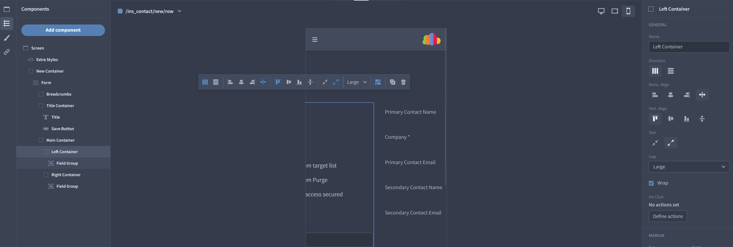 How to make a 2-Column Form Responsive for Mobile? · Budibase budibase ...