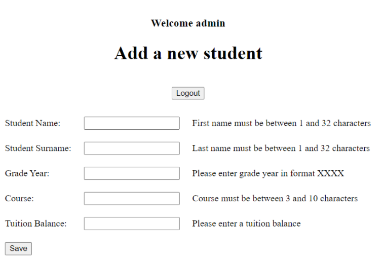 GitHub - MaddyGre/student-management-system: Student Management System ...