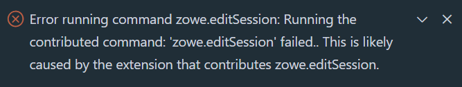 Update Profile Error · Issue 1248 · Zowezowe Explorer Vscode · Github 