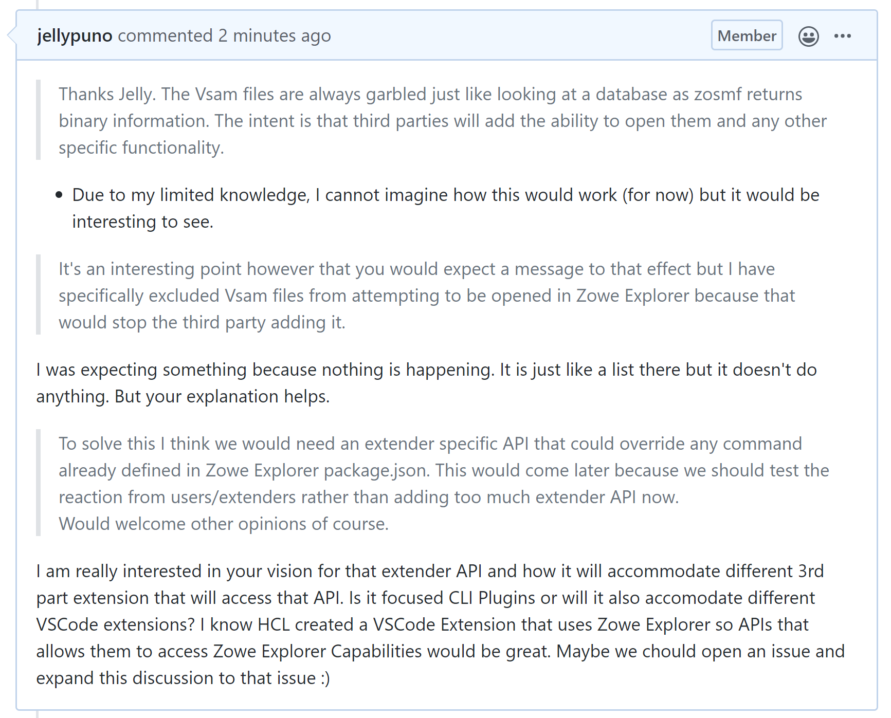 Zowe Explorer Extensibility API · Issue #700 · zowe/zowe-explorer-vscode · GitHub