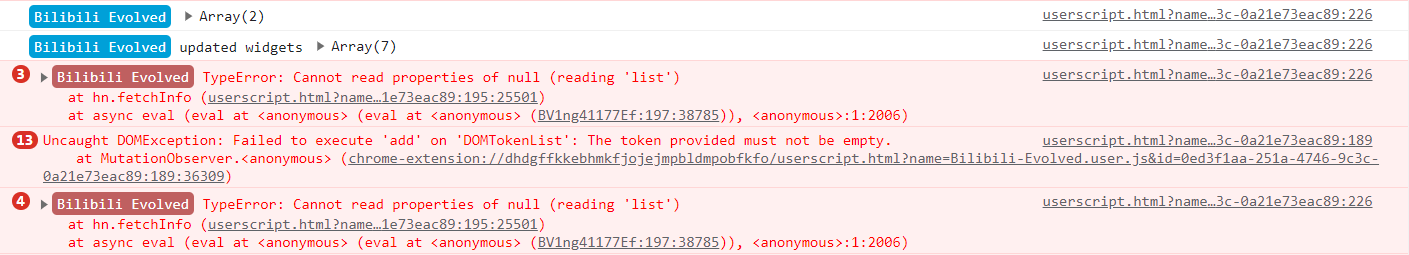 切换分p会弹出提示 Cannot Read Properties Of Null Reading List · Issue 4292 · The1812bilibili 3302
