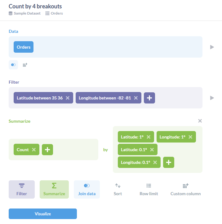 Grid Map "Zoom In" broken for "Custom Questions" · Issue #11210 · metabase/metabase · GitHub