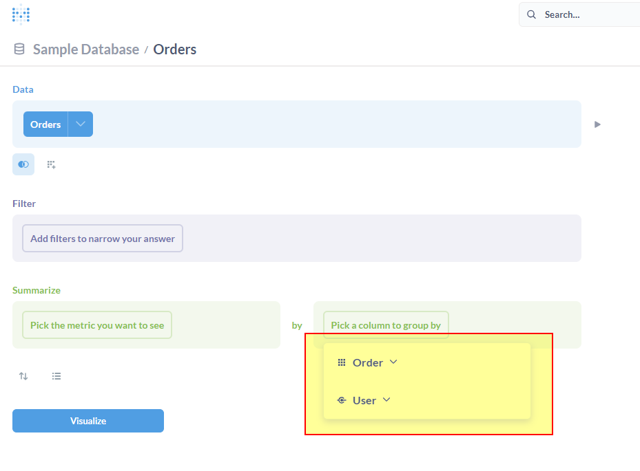 Multiple relationships to the same table in "Table Metadata", only one is available as a "group ...