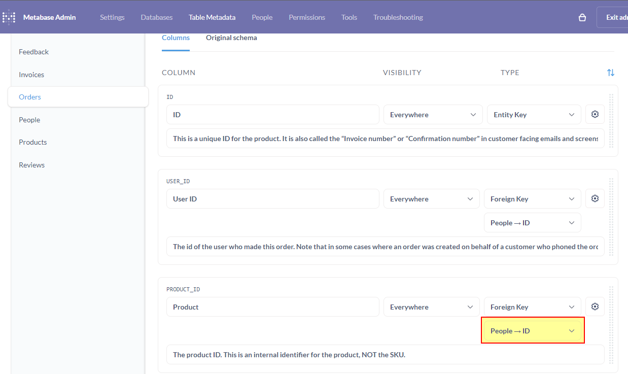 Multiple relationships to the same table in "Table Metadata", only one ...
