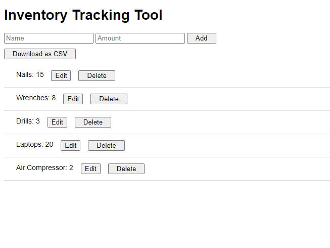 GitHub - ChrisPappin/InventoryTracker: A simple inventory tracking web ...