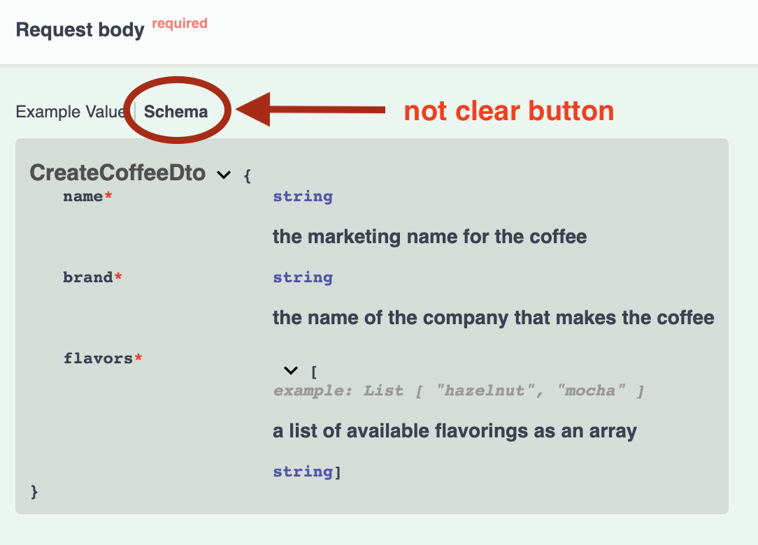 Apiproperty Description Doesnt Show Up · Issue 1039 · Nestjsswagger · Github