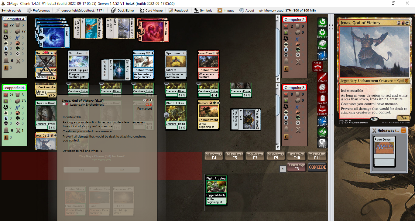 Fight Rigging count inactive theros god for its condition · Issue #9557 · magefree/mage · GitHub