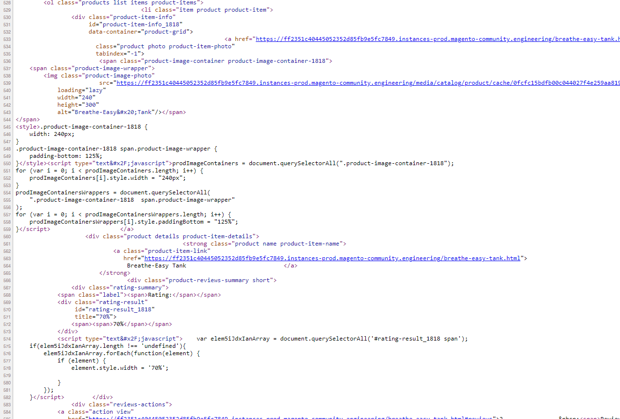 Multiple elements and being added inside the and element for images. Also image alt tags on the ...