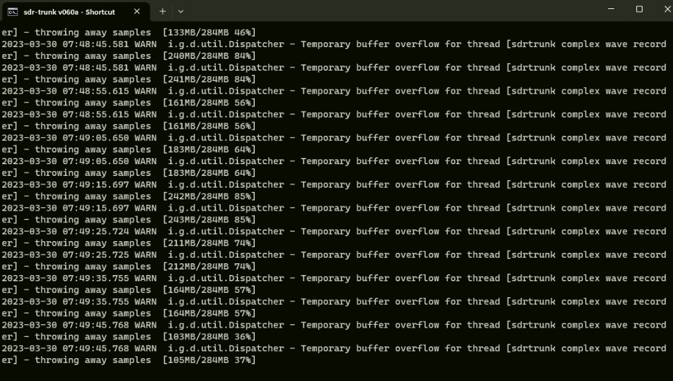 sdr-trunk-linux-aarch64-v0.6.0-alpha3 Temporary buffer overflow errors · Issue #1469 · DSheirer ...