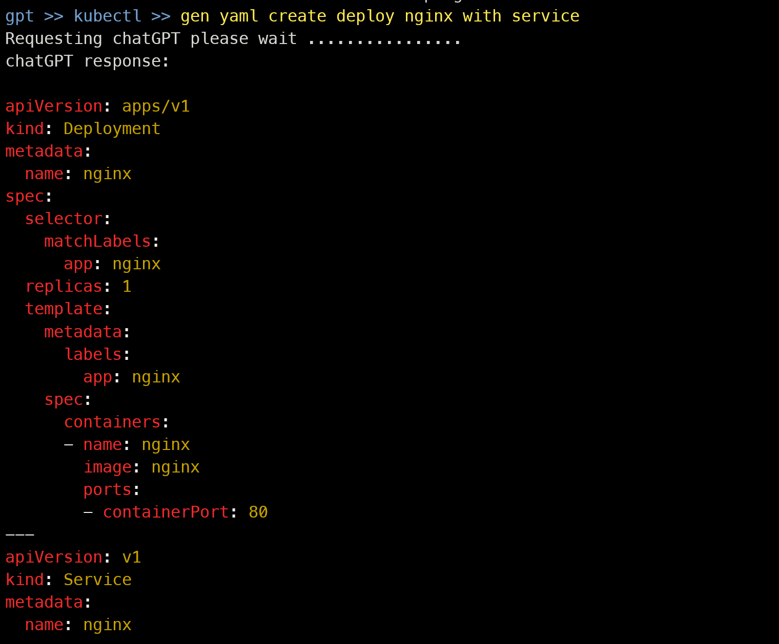 Github Yoyofxkubectl Gpt 🔥kubectl Gpt Is Kubectl Plus That Is Increased Intellisense And