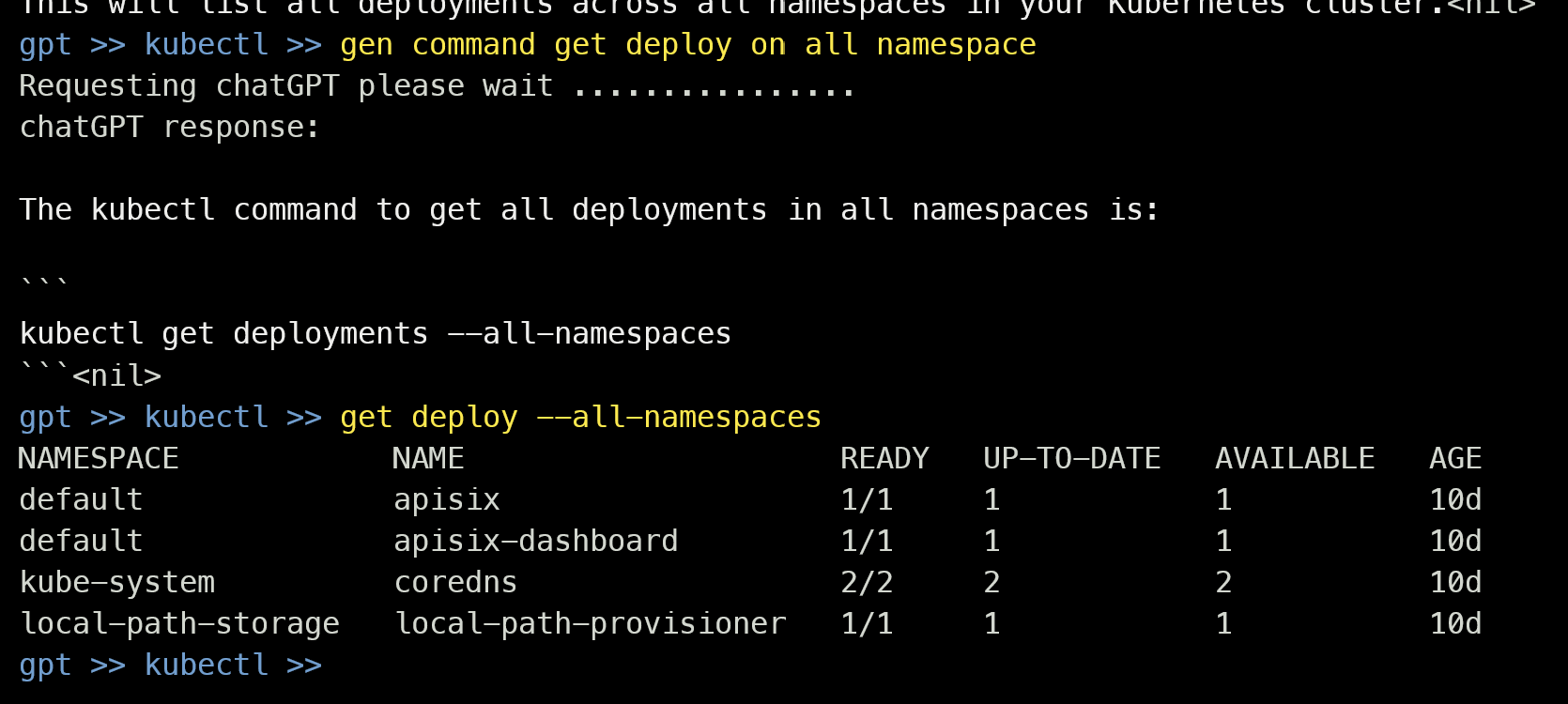 Github Yoyofxkubectl Gpt 🔥kubectl Gpt Is Kubectl Plus That Is Increased Intellisense And