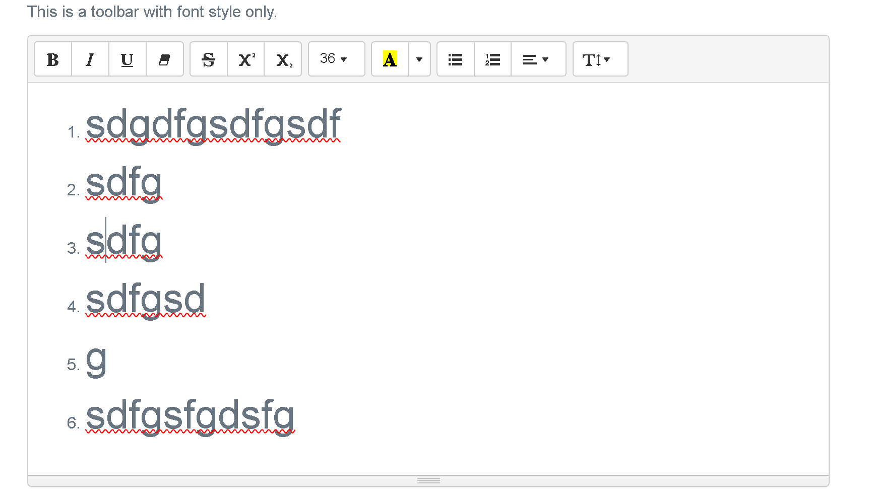 Font Size For Numbered Items · Issue 4436 · Summernotesummernote · Github