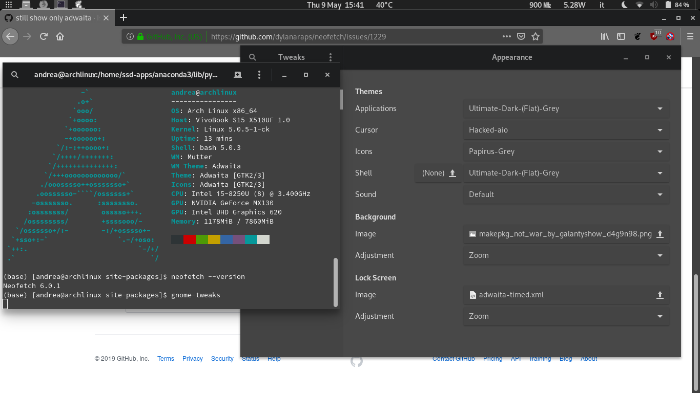 still show only adwaita · Issue #1229 · dylanaraps/neofetch · GitHub