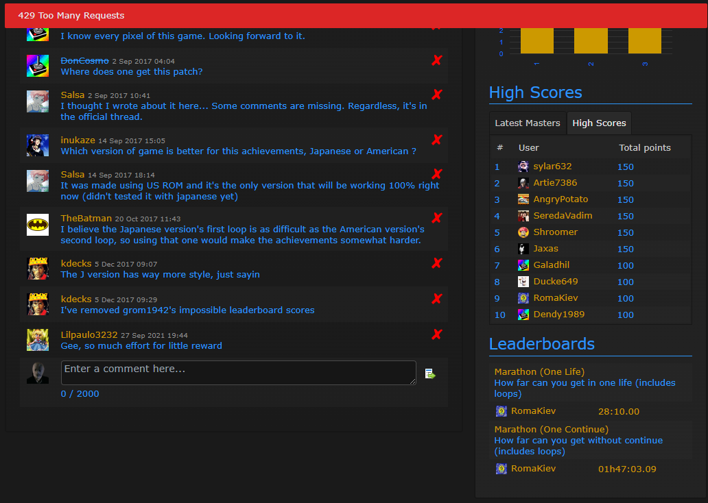 Red error bar on page load/change · Issue #1194 · RetroAchievements/RAWeb · GitHub
