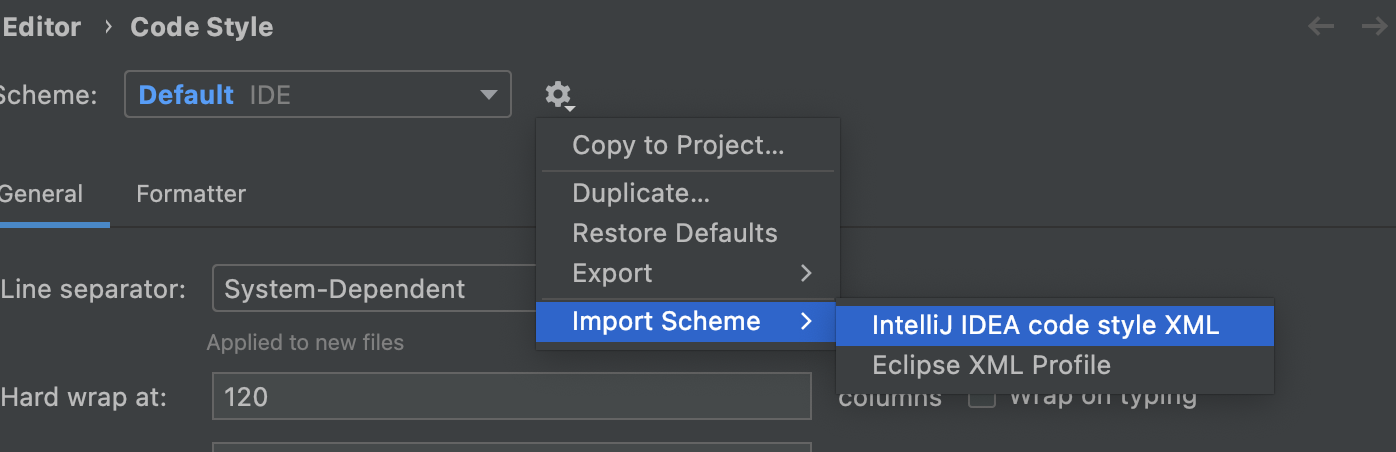 Where is IntelliJ IDEA code style XML or Eclipse XML Profile? · Issue #1487 · apache/seatunnel ...