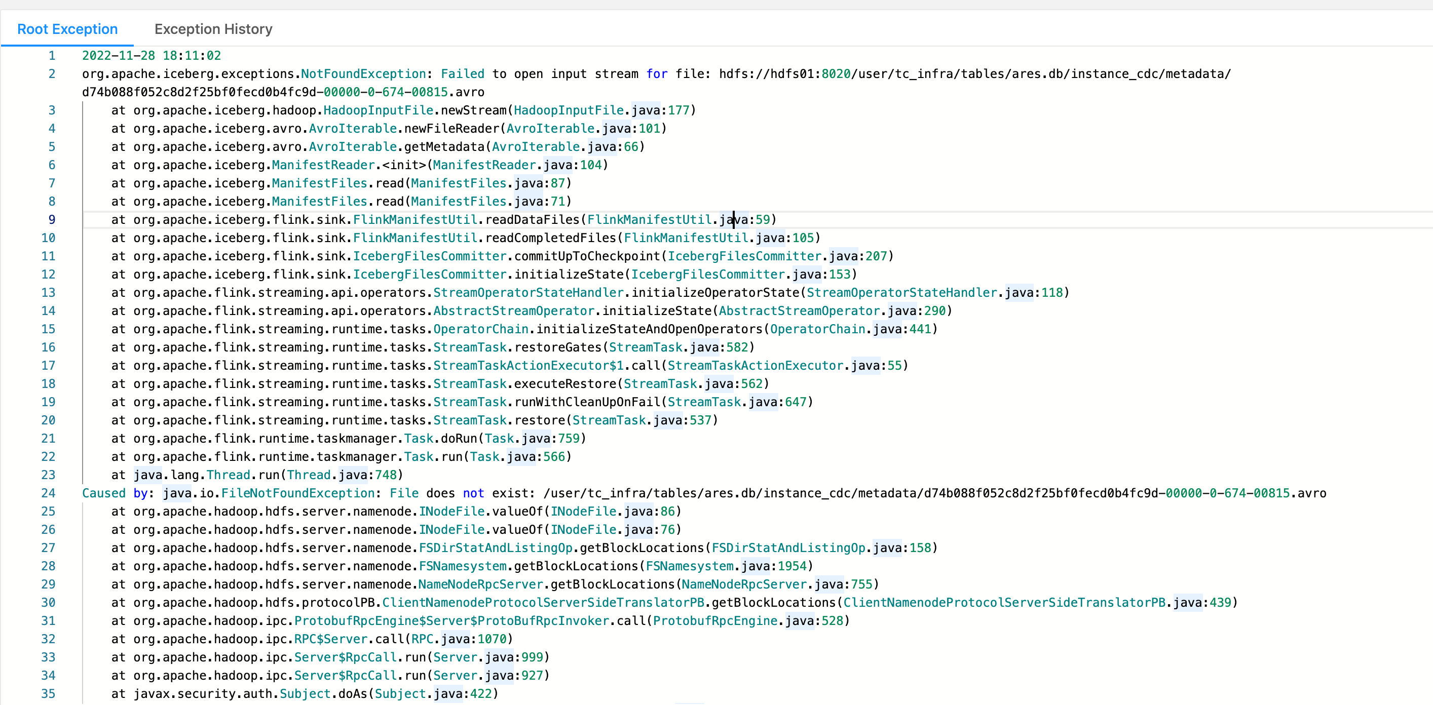 Can not recovery flink job by savepoint · Issue #6288 · apache/iceberg · GitHub