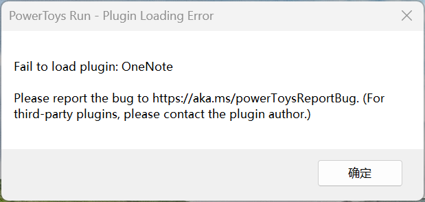 PowerToys Run OneNote plugin failed to load. · Issue #28114 · microsoft/PowerToys · GitHub